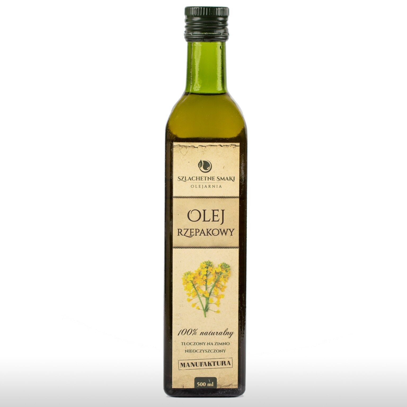 Olej rzepakowy 500 ml - Olejarnia Szlachetne smaki
